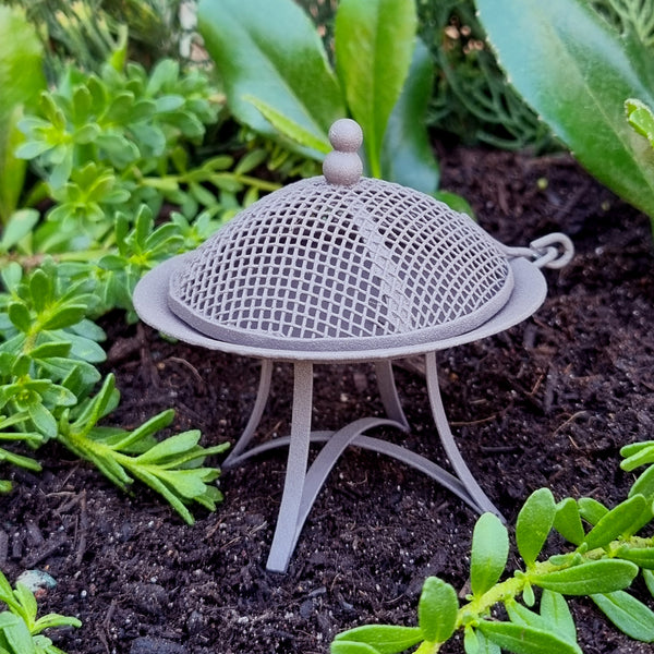Metal Fire Pit - Rust Brown | Fairy Garden Accessories | Earth Fairy